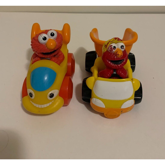 Hasbro | Toys | Elmo In Smiling Yellow Car And Dump Truck Sesame Street ...